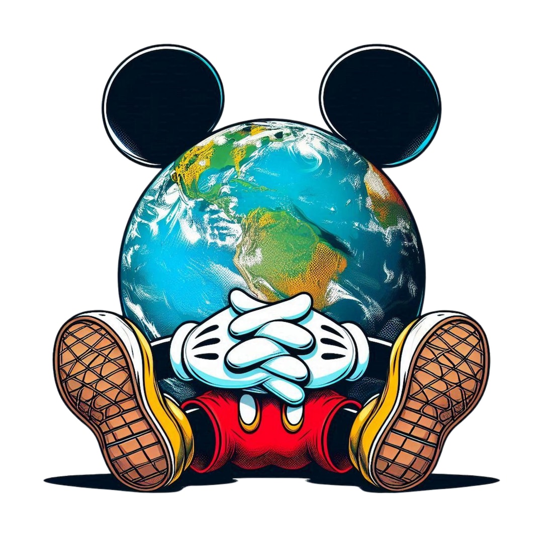 Mickey Mouse Png Clipart, Mickey Mouse Earth Design, Mickey Earth Ear ...