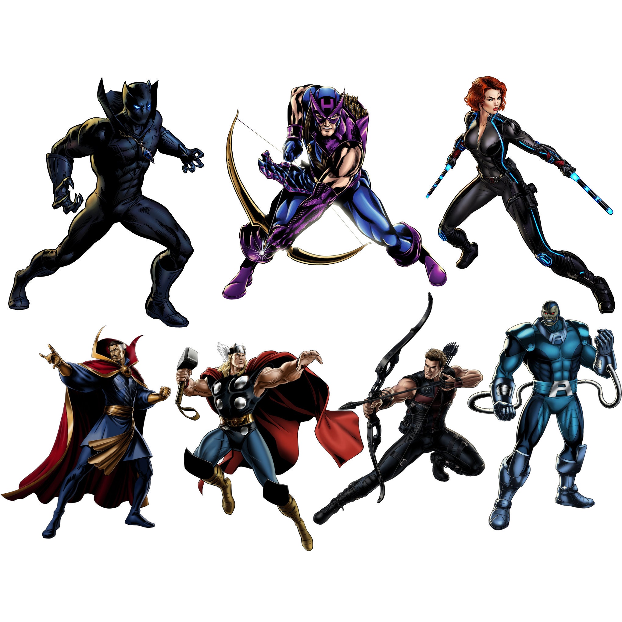 Super Heroes Png Bundle, Super Hero Png Clipart Set, Super Heroes ...