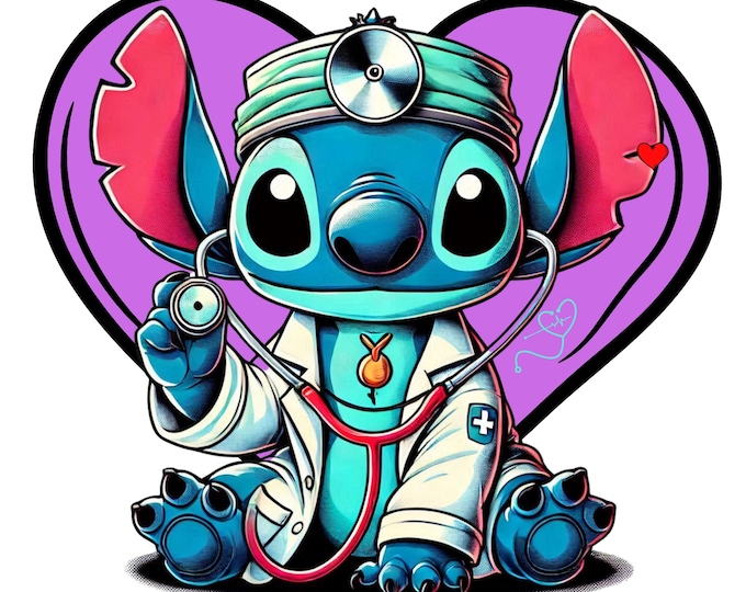 Stitch Doctor Design, Stitch Png Clipart, Doctor Stitch, Cute Stitch ...