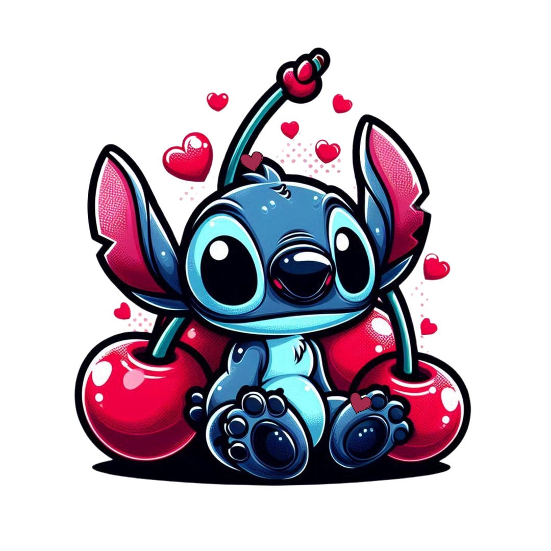 Stitch Png Clipart, Stitch Cherry Design, Cute Stitch Image, Lilo and ...