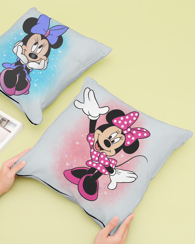 Minnie Mouse Watercolor Background, Minnie Mouse Png Clipart, Minnie ...