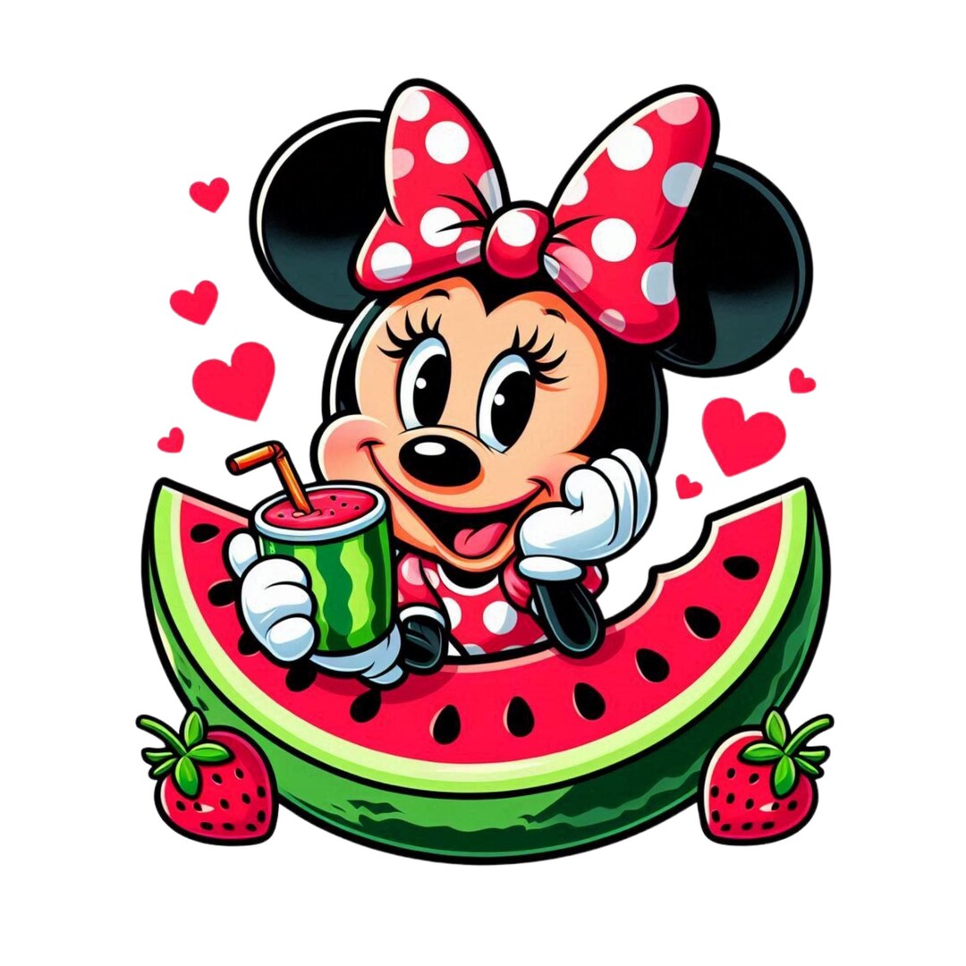 Minnie Mouse Mouse Png Clipart, Minnie Mouse Watermelon Design, Minnie ...
