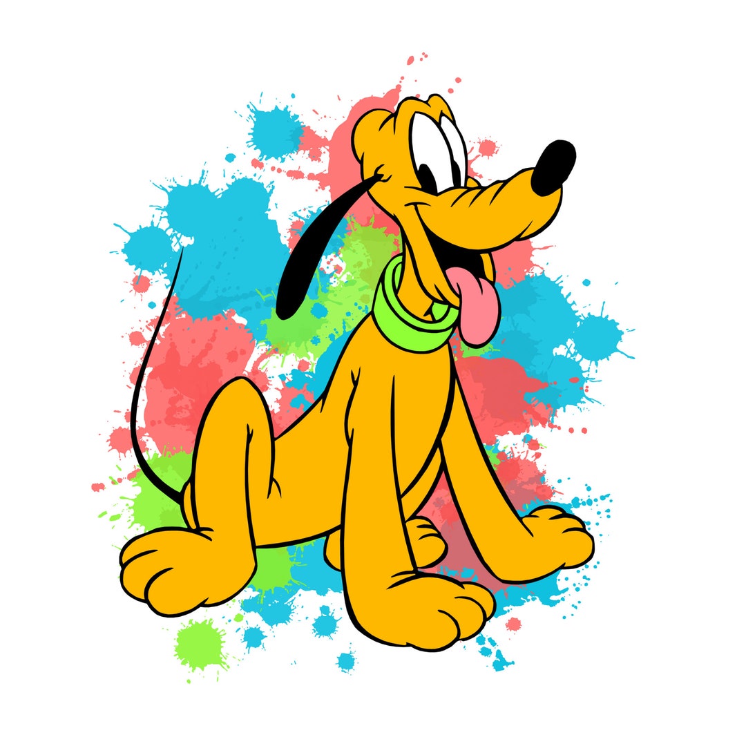 Pluto Watercolor Background, Pluto Png Clipart, Mickey Pluto, Mickey ...