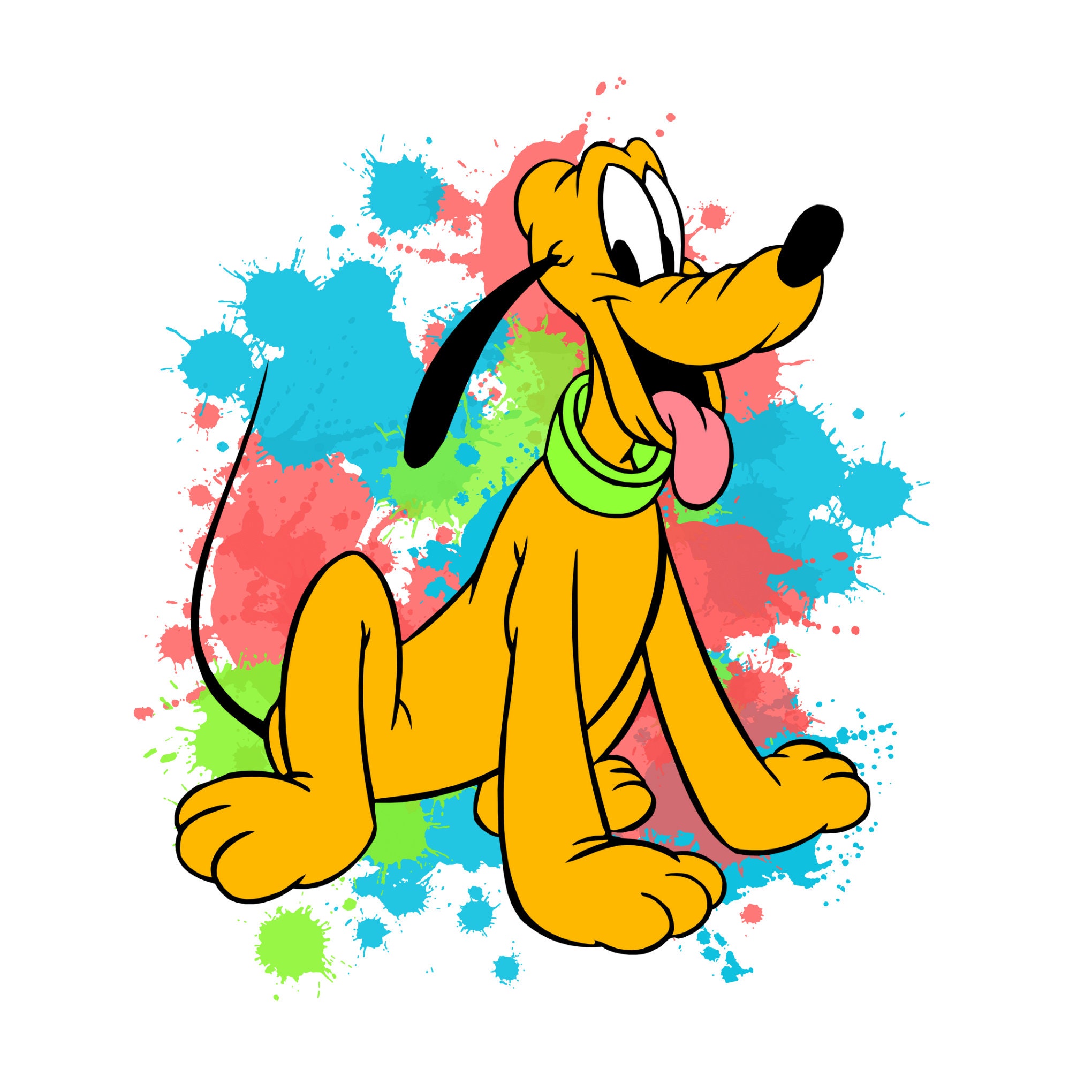 Pluto Watercolor Background, Pluto Png Clipart, Mickey Pluto, Mickey ...