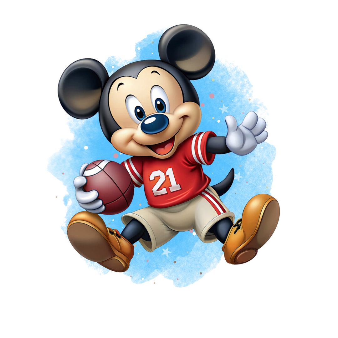 Cute Mickey Mouse Watercolor Background, Mickey Mouse Png Clipart ...