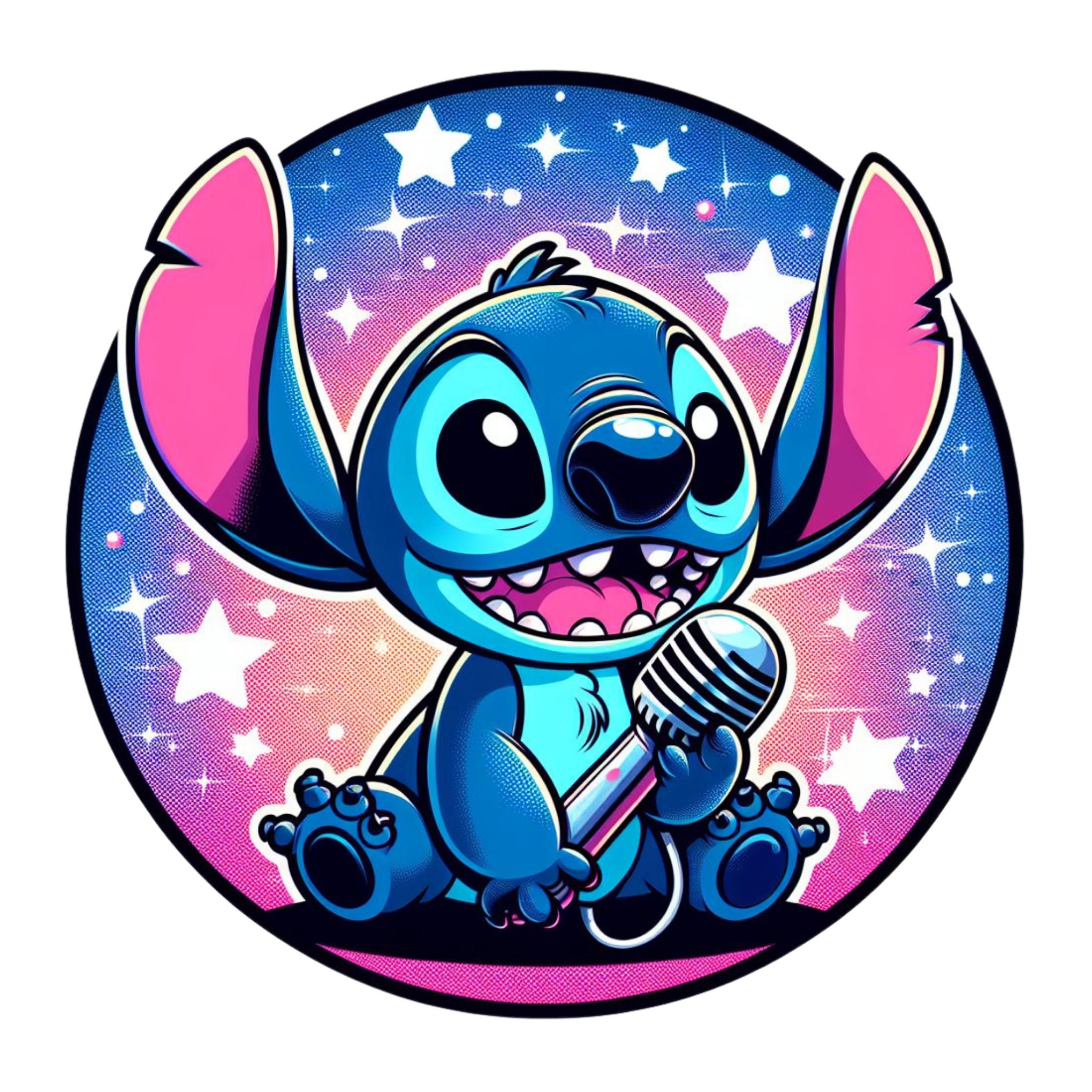 Stitch Png Clipart, Stitch Singer Design, Stitch Music, Lilo and Stitch ...