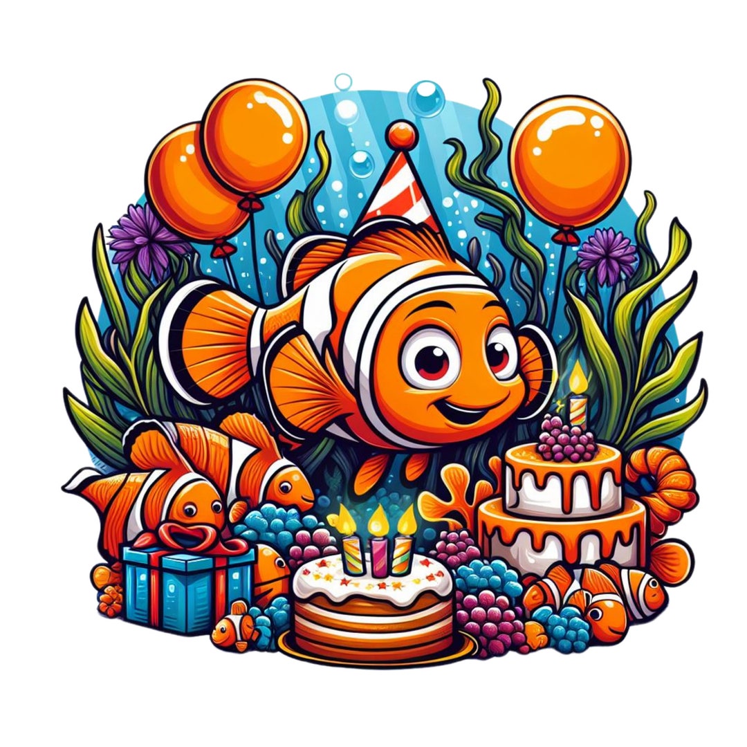 Finding Nemo Png Clipart, Finding Nemo Birthday Design, Cute Fish Nemo ...