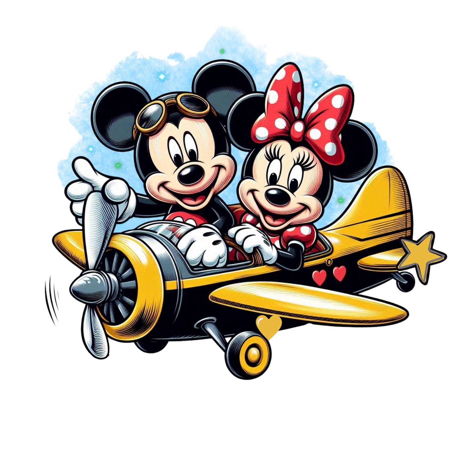 Mickey and Minnie Mouse Png Clipart, Mickey Mouse Plane, Minnie Mouse ...