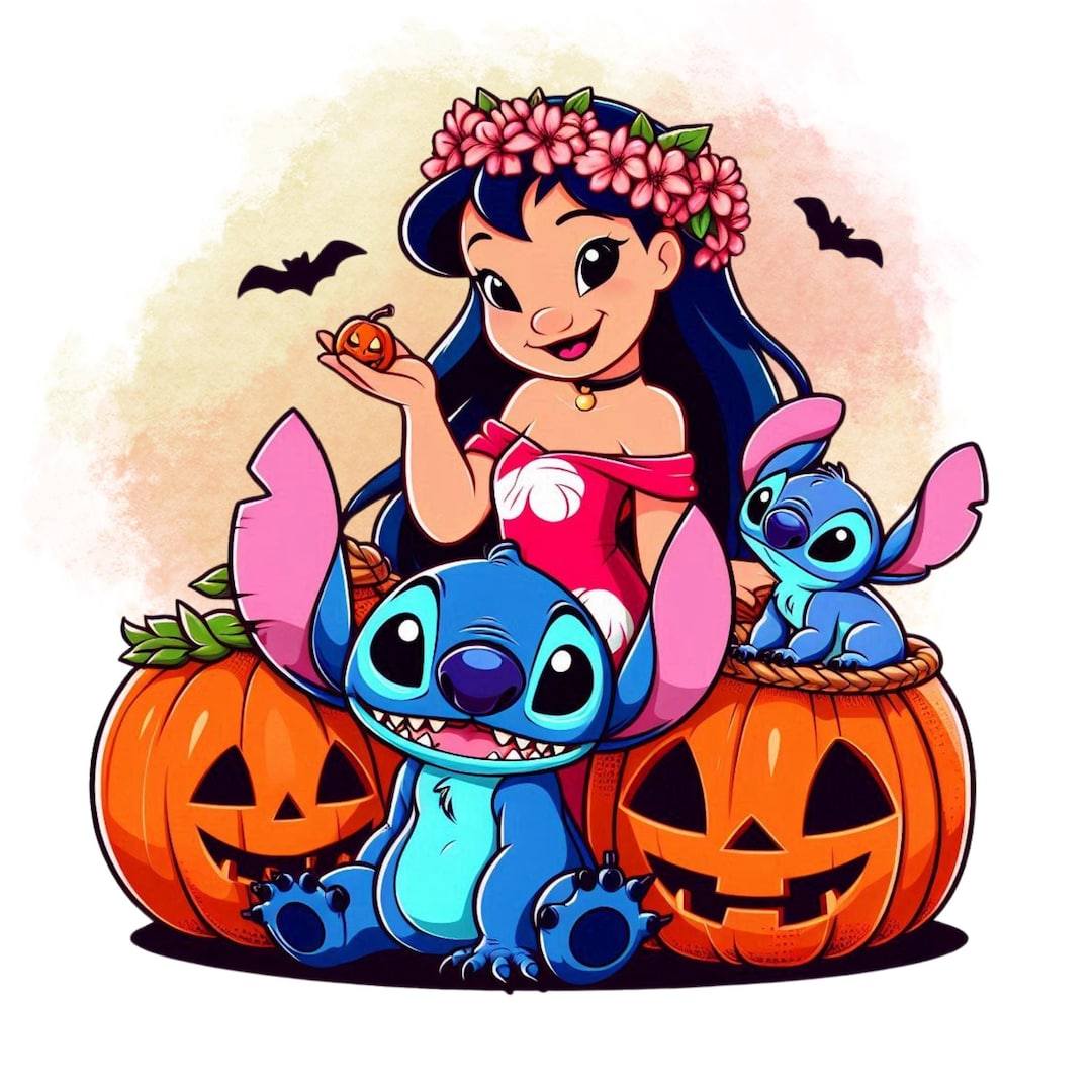 Lilo and Stitch Halloween Design, Lilo and Stitch Png Clipart, Stitch ...
