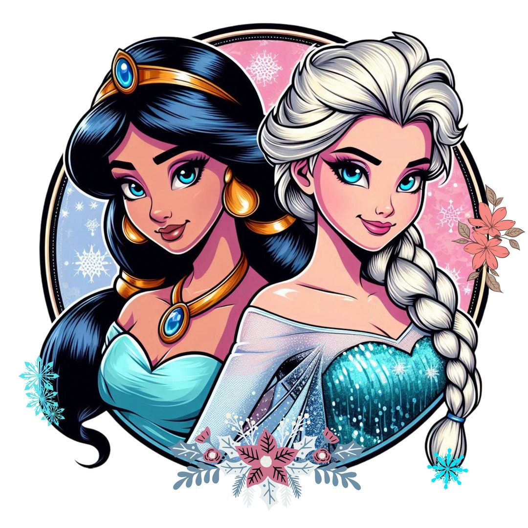 Princess Jasmine and Princess Elsa Png Clipart, Jasmine and Elsa ...