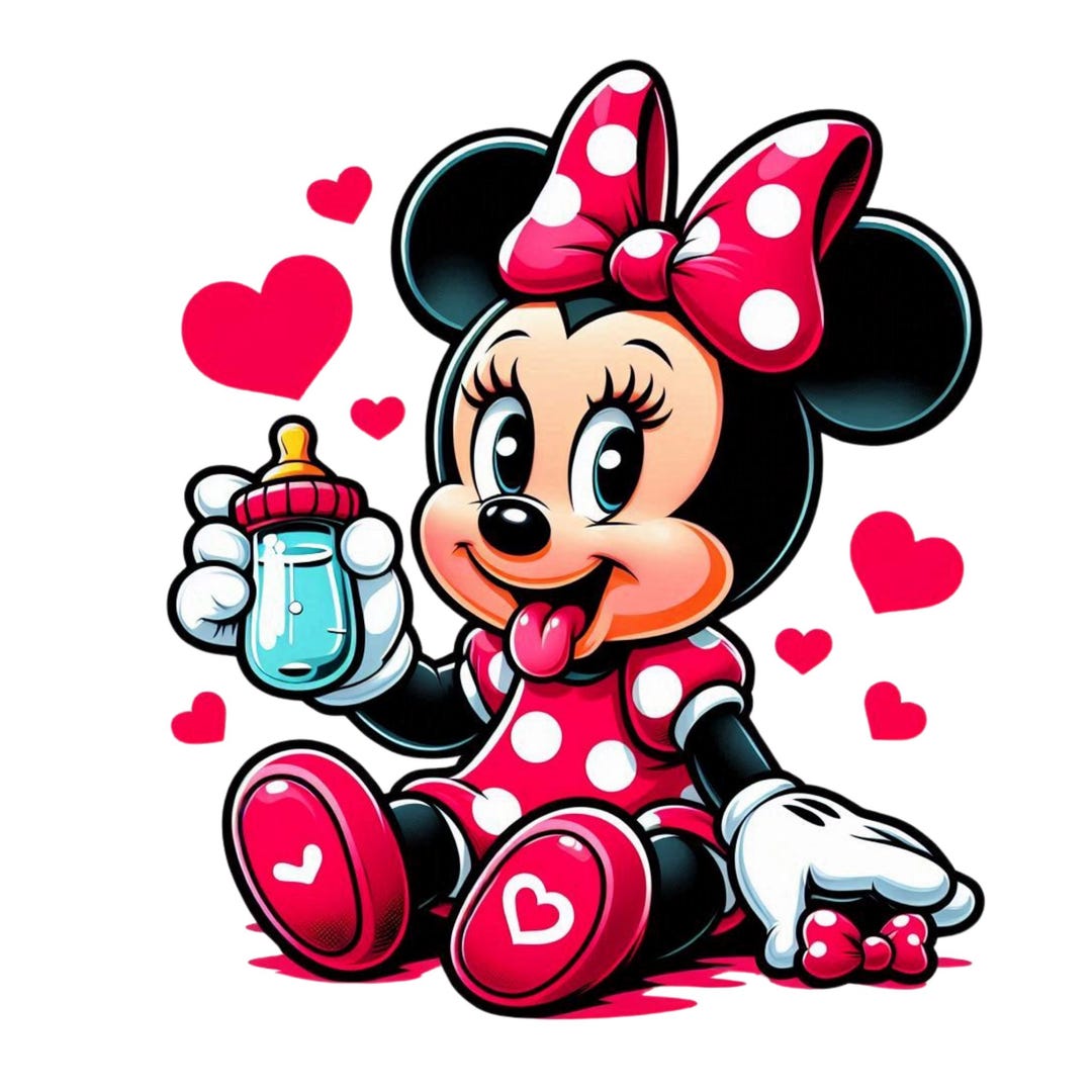 Minnie Mouse Baby, Baby Minnie Mouse Png Clipart, Minnie Birthday, Baby ...