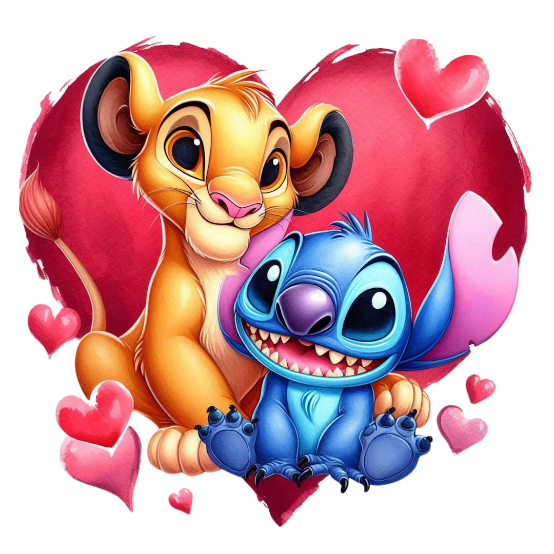 Simba and Stitch Png Clipart, Lion King Simba Png, Cute Stitch Png ...