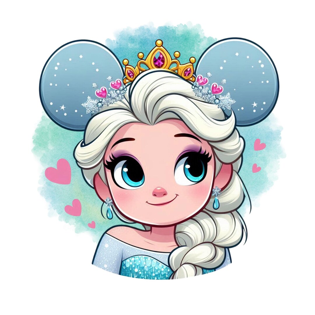 Princess Elsa Mouse Ear, Princess Elsa Png Clipart, Frozen Princess ...