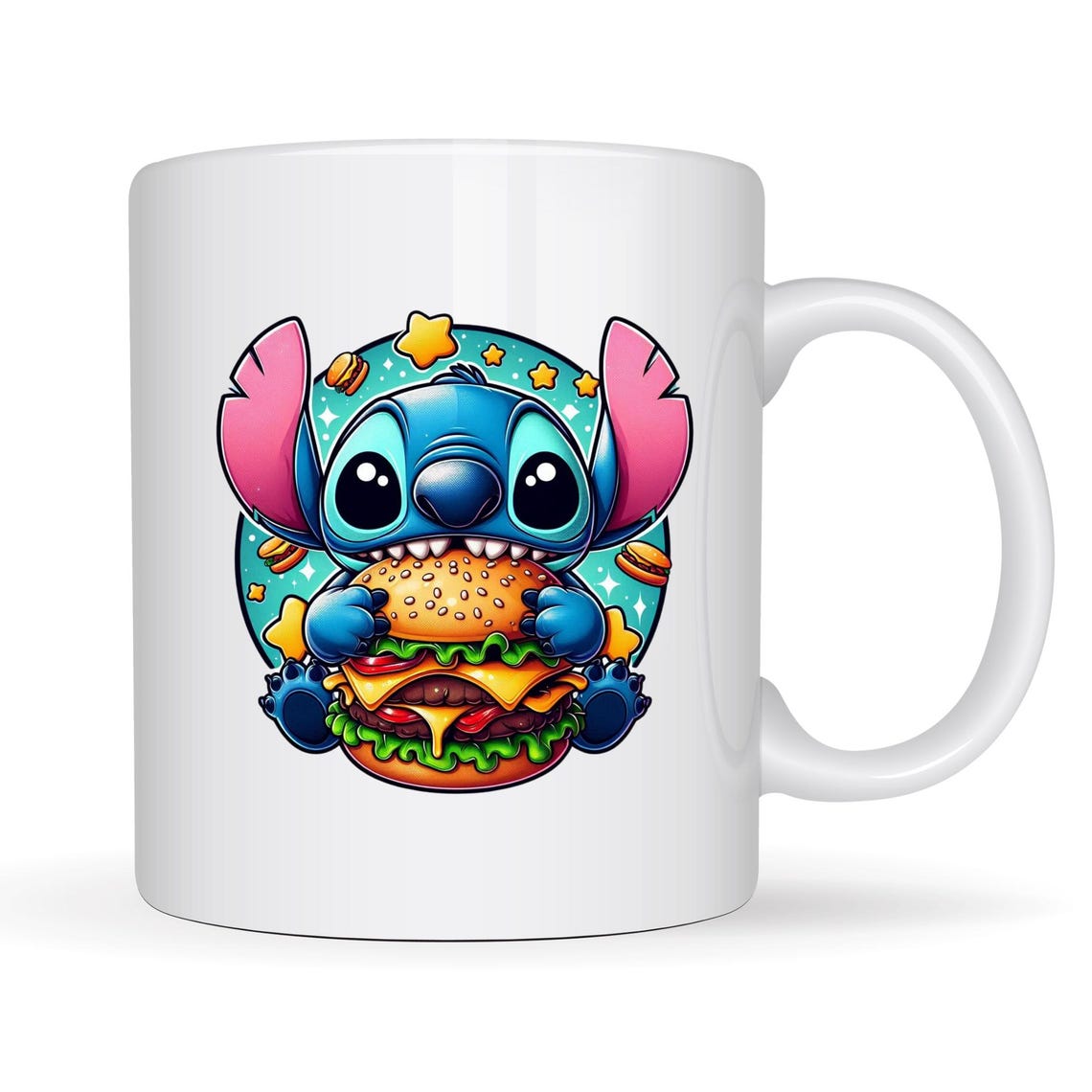 Stitch Eating Hamburger, Stitch Png Clipart, Cute Stitch Image, Lilo ...