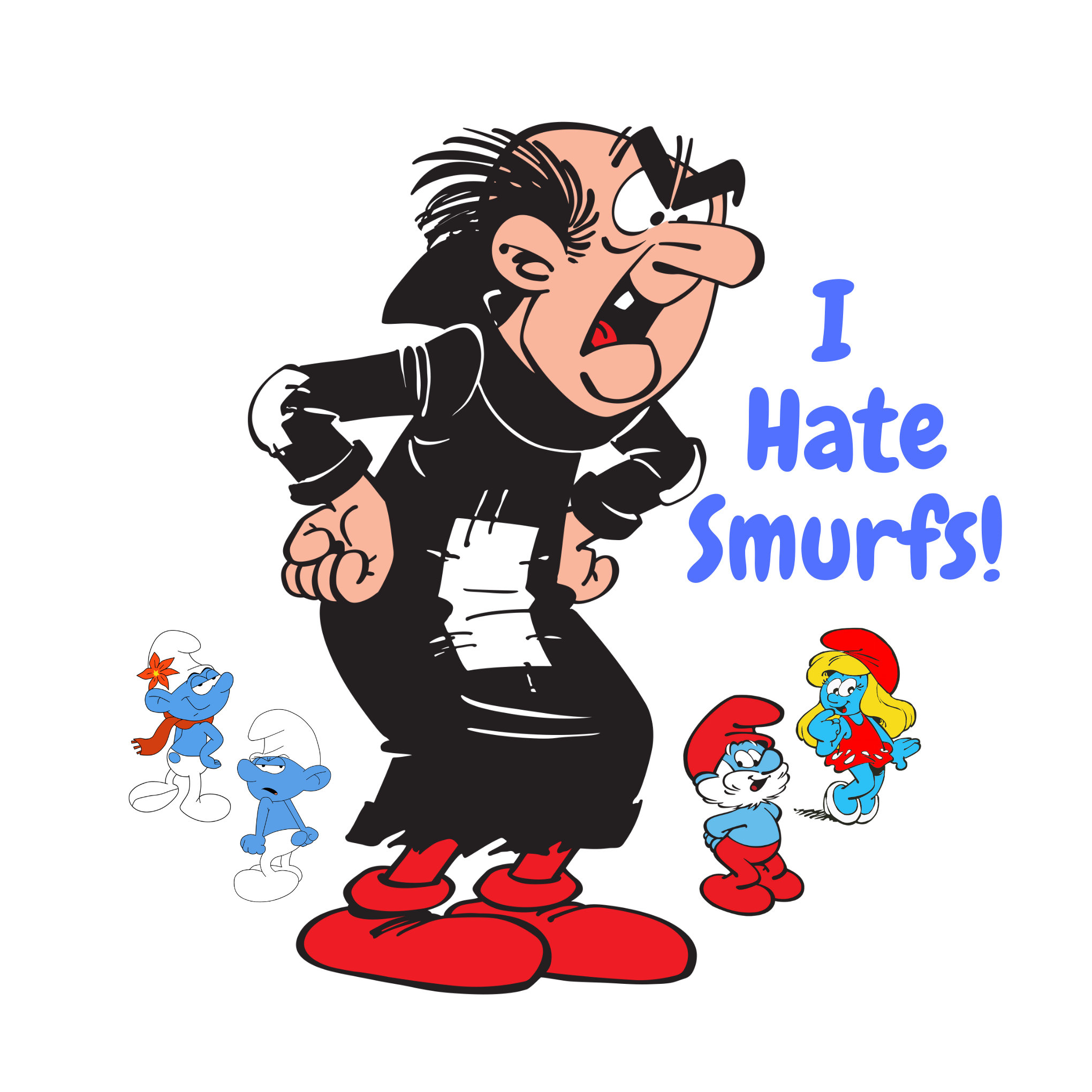 Pitufos png clipart, gargamel png, diseño png pitufos, papa pitufo ...