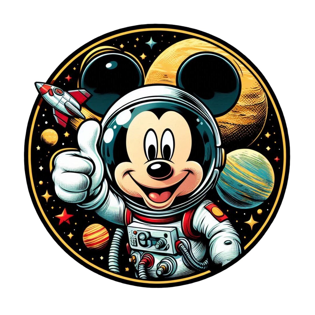 Mickey Mouse in Space, Astronout Mickey Mouse, Mickey Mouse Png Clipart ...