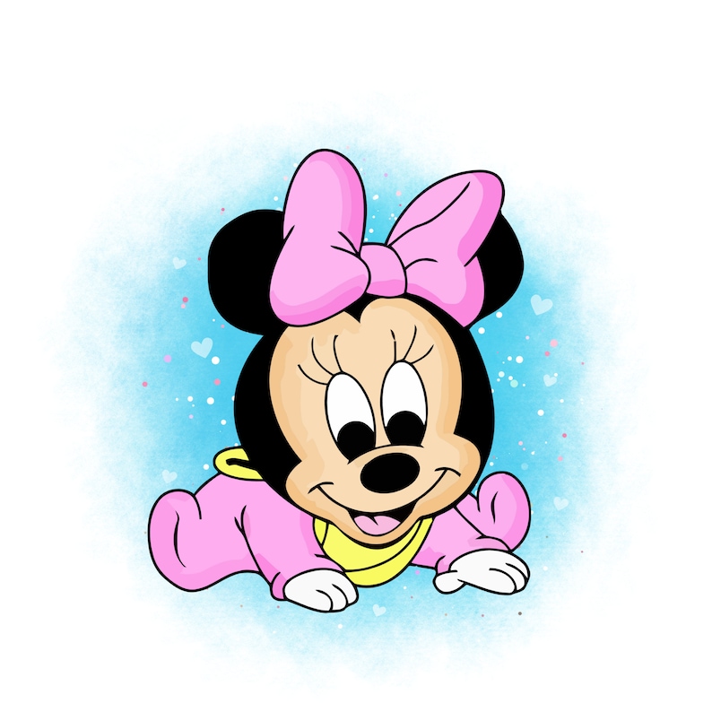 Minnie Mouse Baby, Baby Minnie Mouse Png Clipart, Minnie Birthday, Baby ...