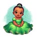Princess Tiana Png Clipart, Tiana Flower Design, Watercolor Background ...