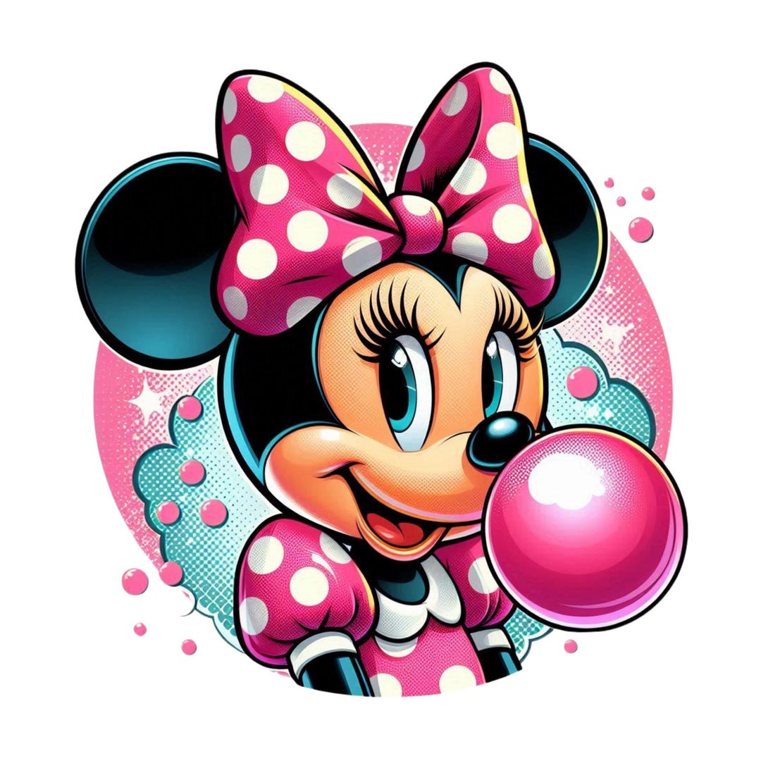 Minnie Mouse Bubblegum, Minnie Mouse Png Clipart, Cute Minnie Mouse ...
