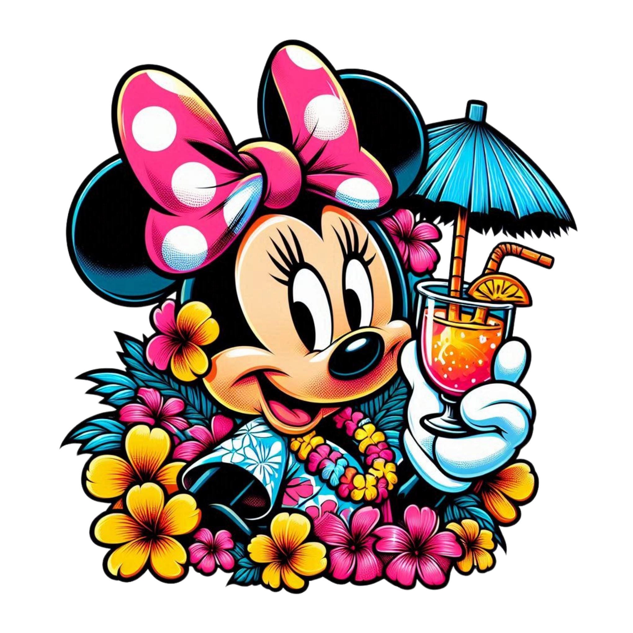 Minnie Mouse Hawaiian, Minnie Mouse Png Clipart, Minnie Mouse Summer ...
