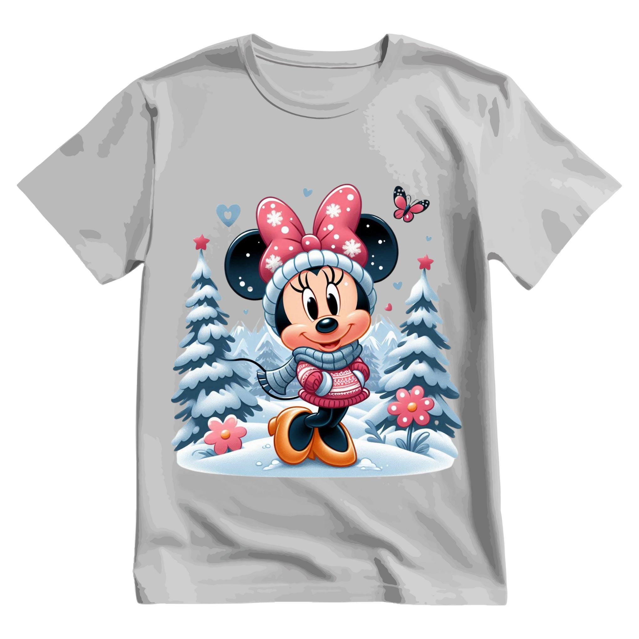 Minnie Mouse Winter Design, Minnie Mouse Png Clipart, Minnie Mouse Snow ...