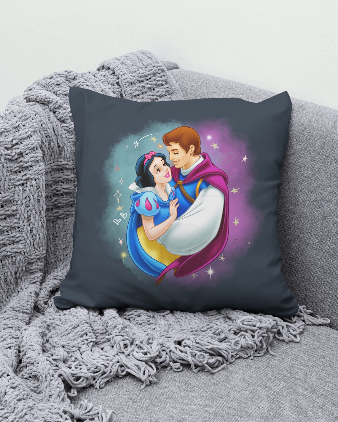 Snow White and Prince Watercolour Background, Snow White and Prince Png ...
