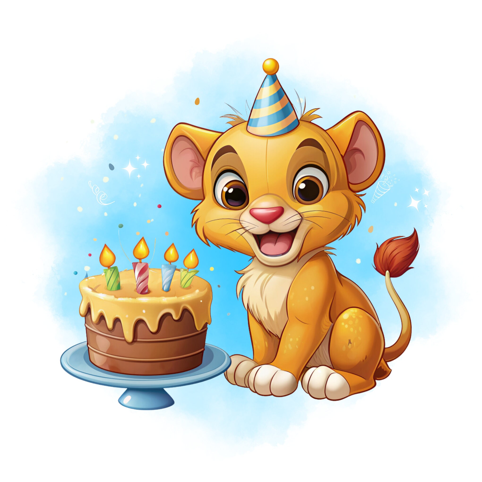 Simba Png Clipart The Lion King Simba Birthday Cute Simba Instant Download Etsy