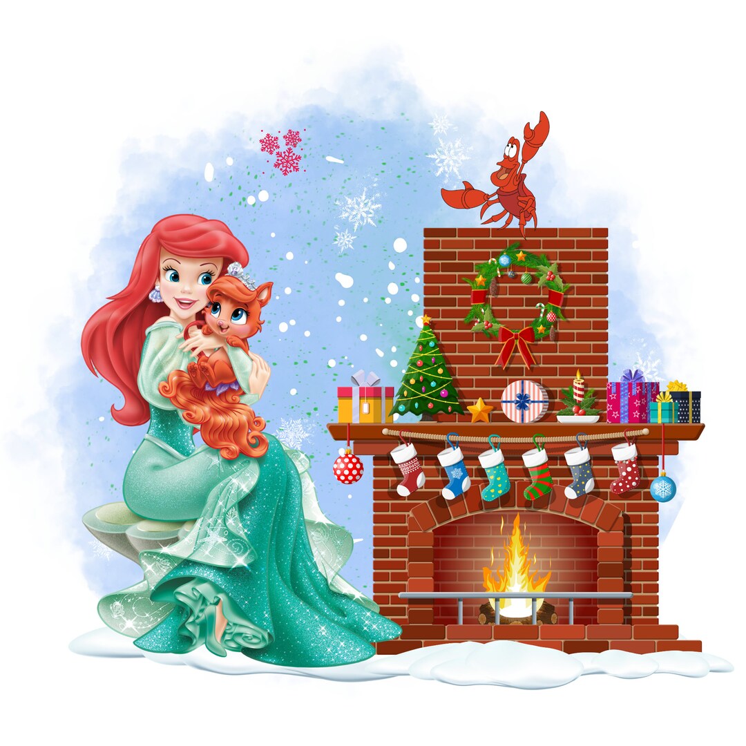 Princess Ariel Christmas Png Design, the Little Mermaid Png Clipart ...