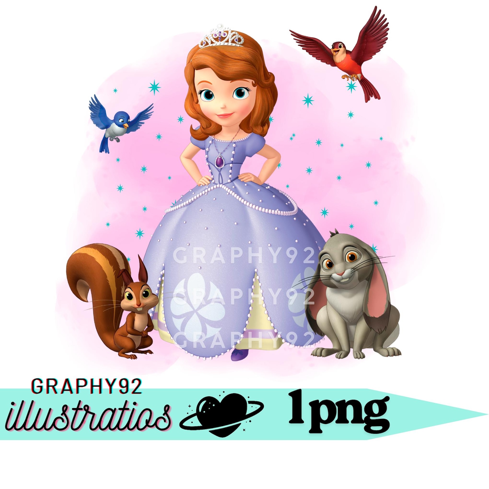 Sofia the First Watercolor Background, Princess Sofia Png Clipart ...