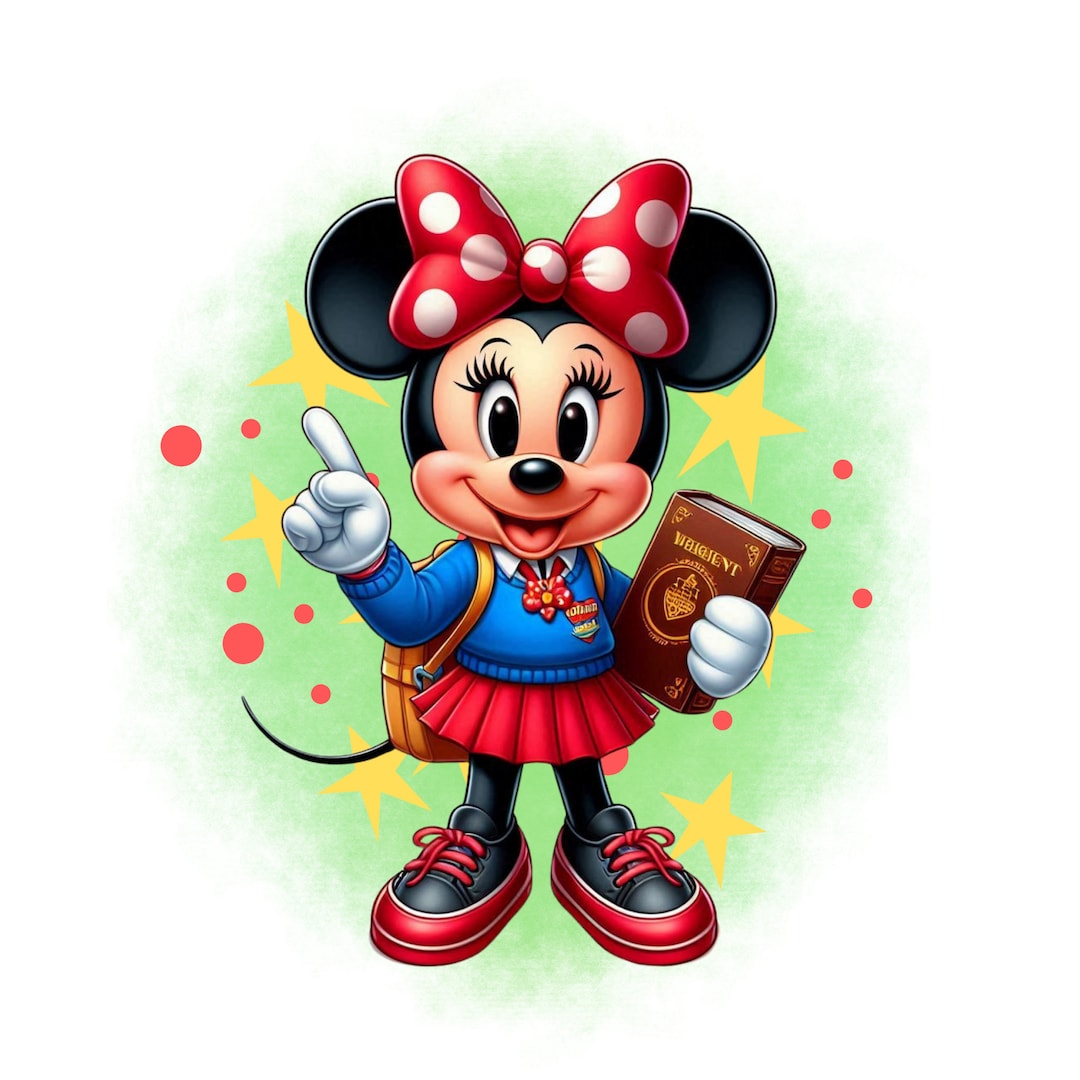 Minnie Mouse Student Design, Minnie Mouse Png Clipart, Cute Minnie ...