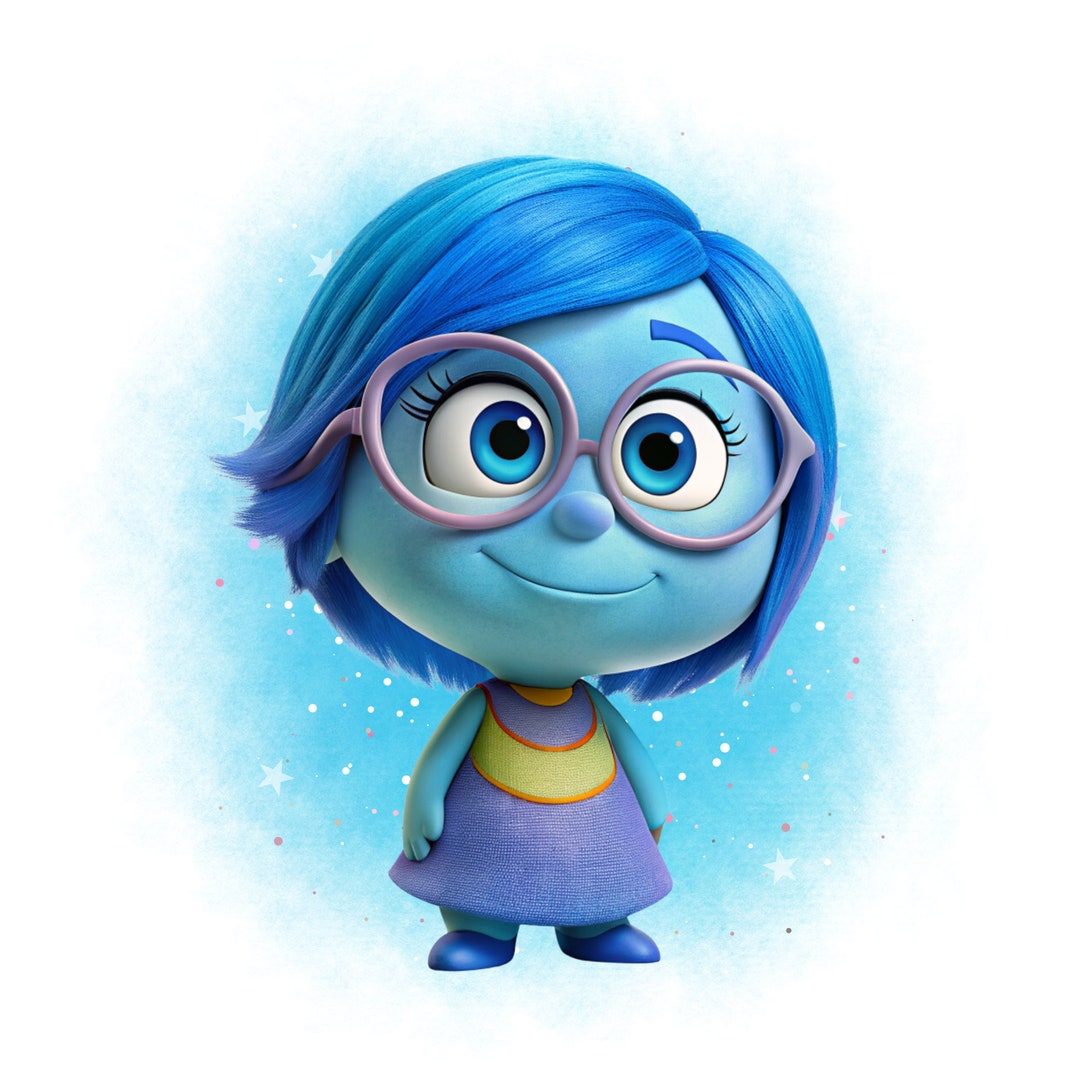 Inside Out Watercolor Background, Inside Out Sadness Png Clipart ...