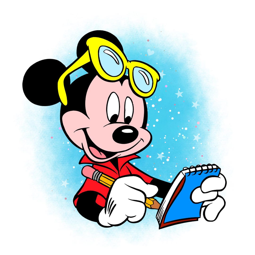 Mickey Mouse Student, Mickey Mouse Png Clipart, Mickey Watercolor ...