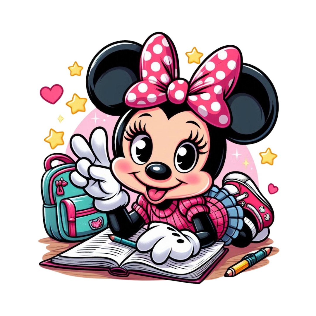 Minnie Mouse Png Clipart, Minnie Mouse Student, Minnie Mouse School ...