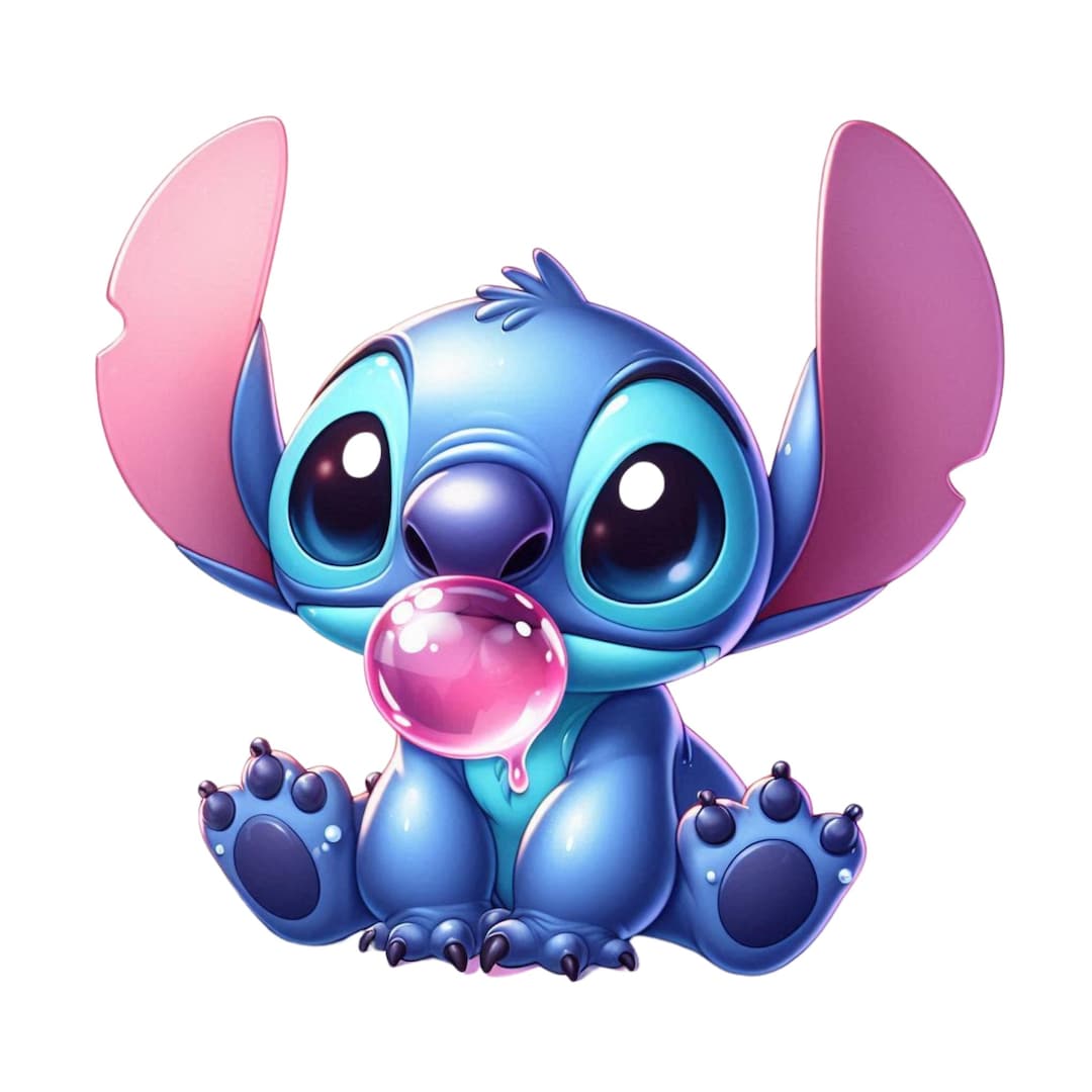 Stitch Bubblegum Design, Cute Stitch Png Clipart, Lilo and Stitch ...