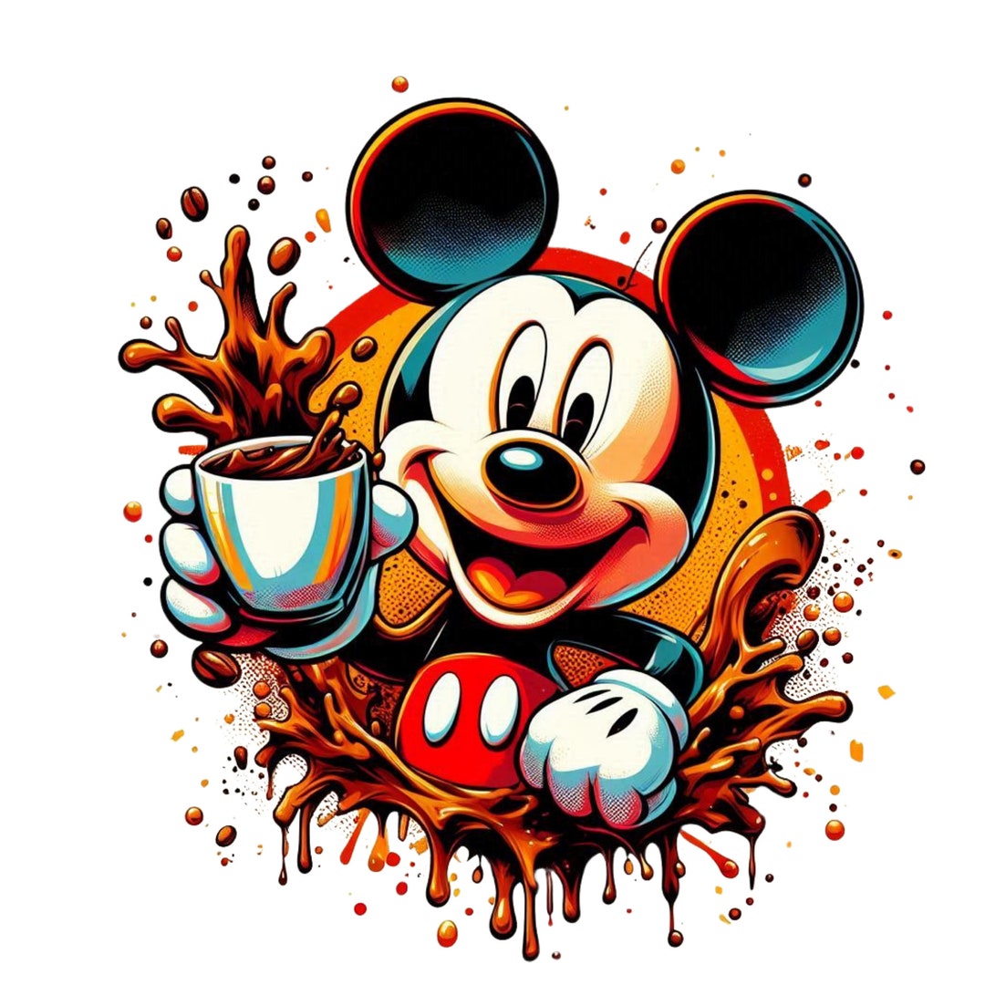 Mickey Mouse Png Clipart, Mickey Mouse Coffee, Coffee Love, Cute Mickey ...