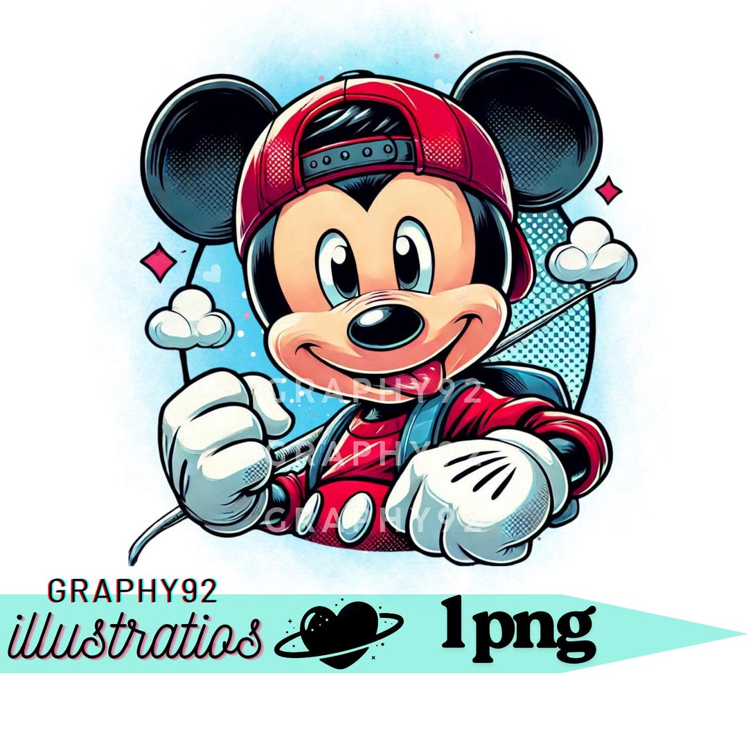 Mickey Mouse Watercolour Background, Mickey Mouse Png Clipart, Mickey ...