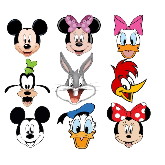 Cartoon Characters Png Bundle Cartoon Characters Png Clipart Set Goofy Minnie Mouse Mickey Mouse Donald Duck Instant Download Etsy