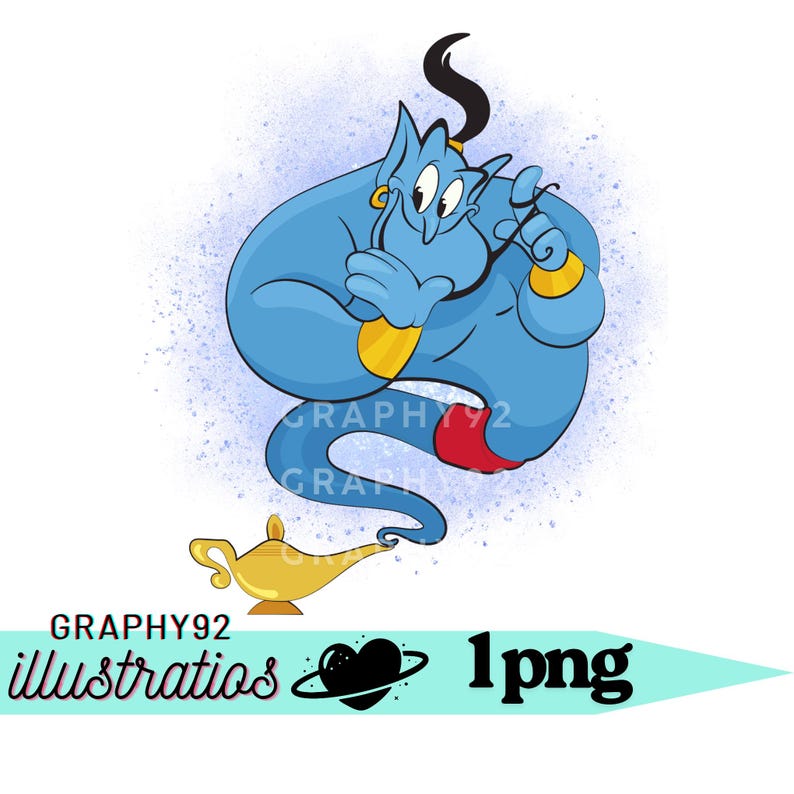 Aladdin Genie Png Clipart, Genie Png, Princess Jasmine Genie, Magical ...