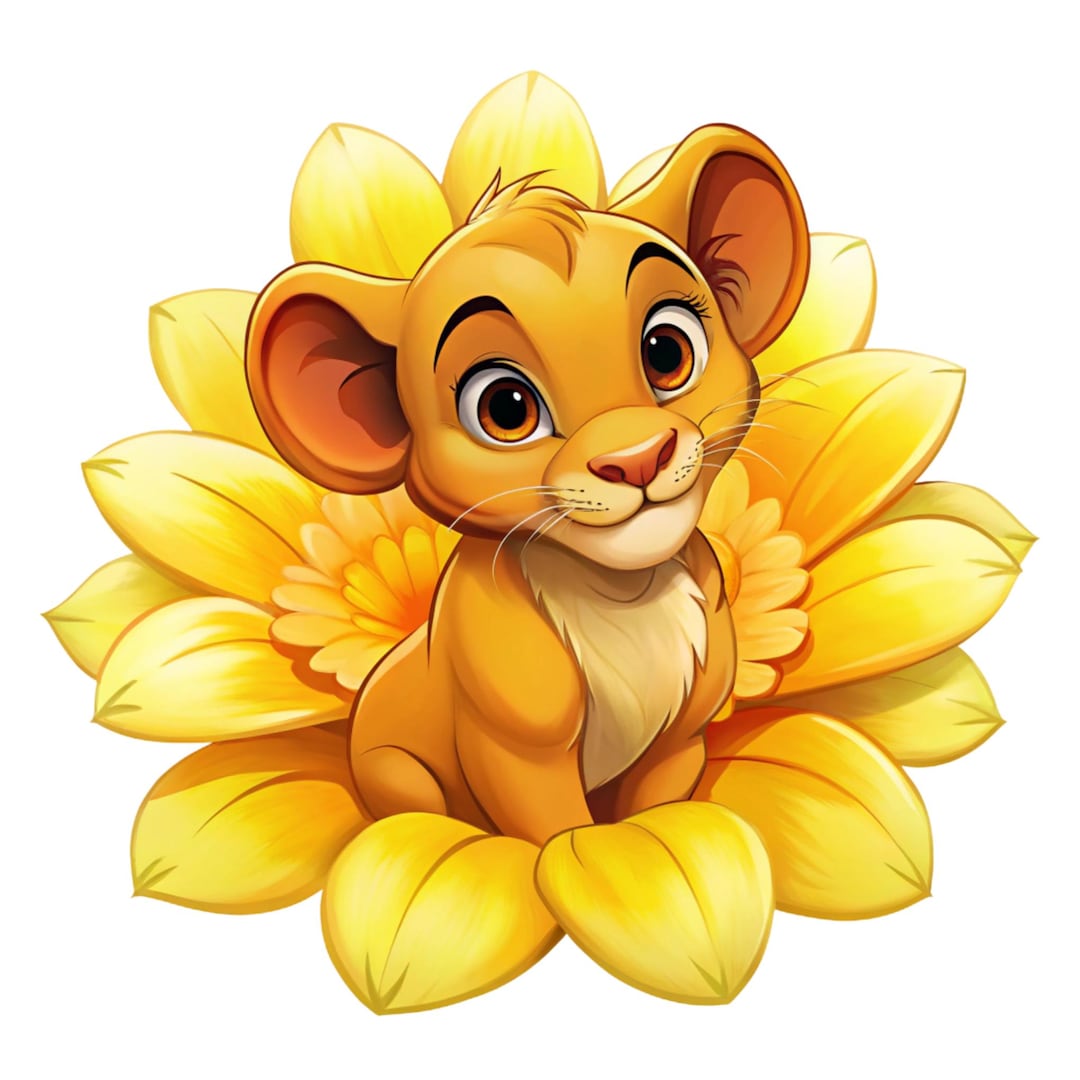 The Lion King Simba Png Clipart, Simba Flower Design, Lion King ...
