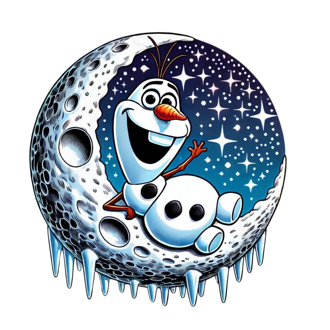 Olaf on the Moon, Frozen Olaf Png Clipart, Elsa Olaf Png, Olaf Png ...