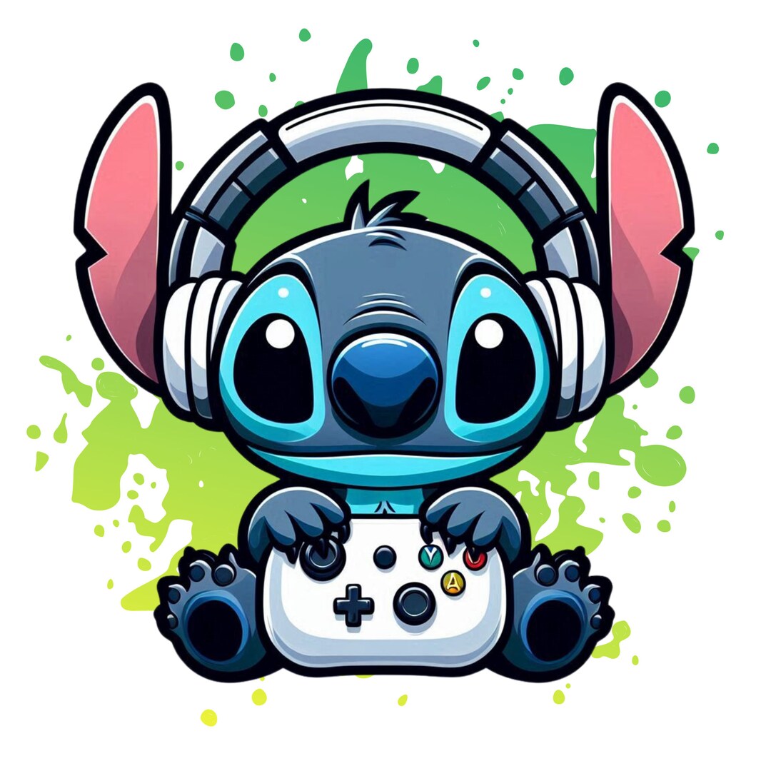 Stitch Png Clipart, Stitch Gamer Design, Cute Stitch Png, Lilo and ...