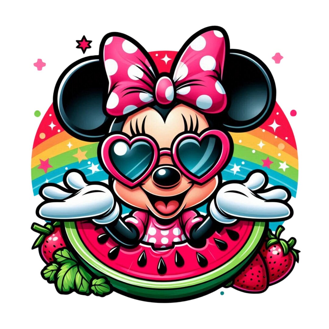 Minnie Mouse Mouse Png Clipart, Minnie Mouse Watermelon Design, Minnie ...