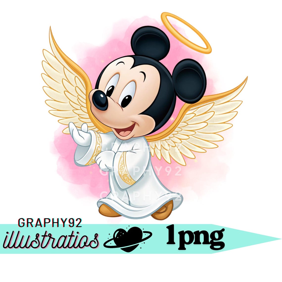 Mickey Mouse Png Clipart, Mickey Mouse Angel Design, Mickey Birthday ...