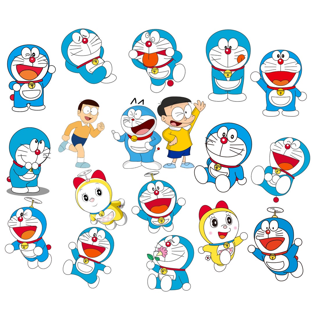 Doreamon Png Clipart Set Doreamon Png Bundle Nobita Nobi - Etsy UK