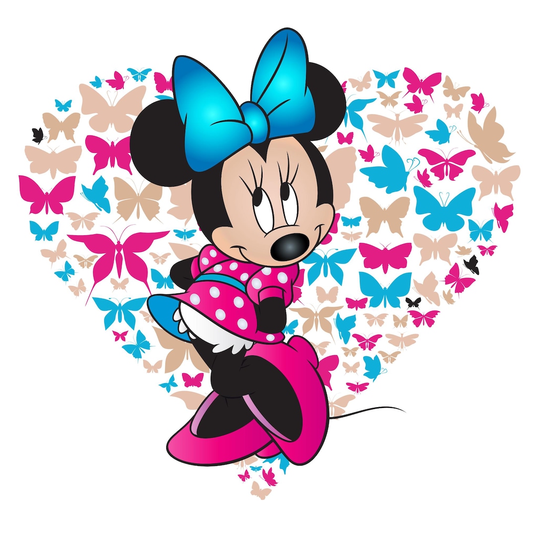 Minnie Mouse Png Clipart, Minnie Mouse Butterfly Design, Minnie Mouse ...