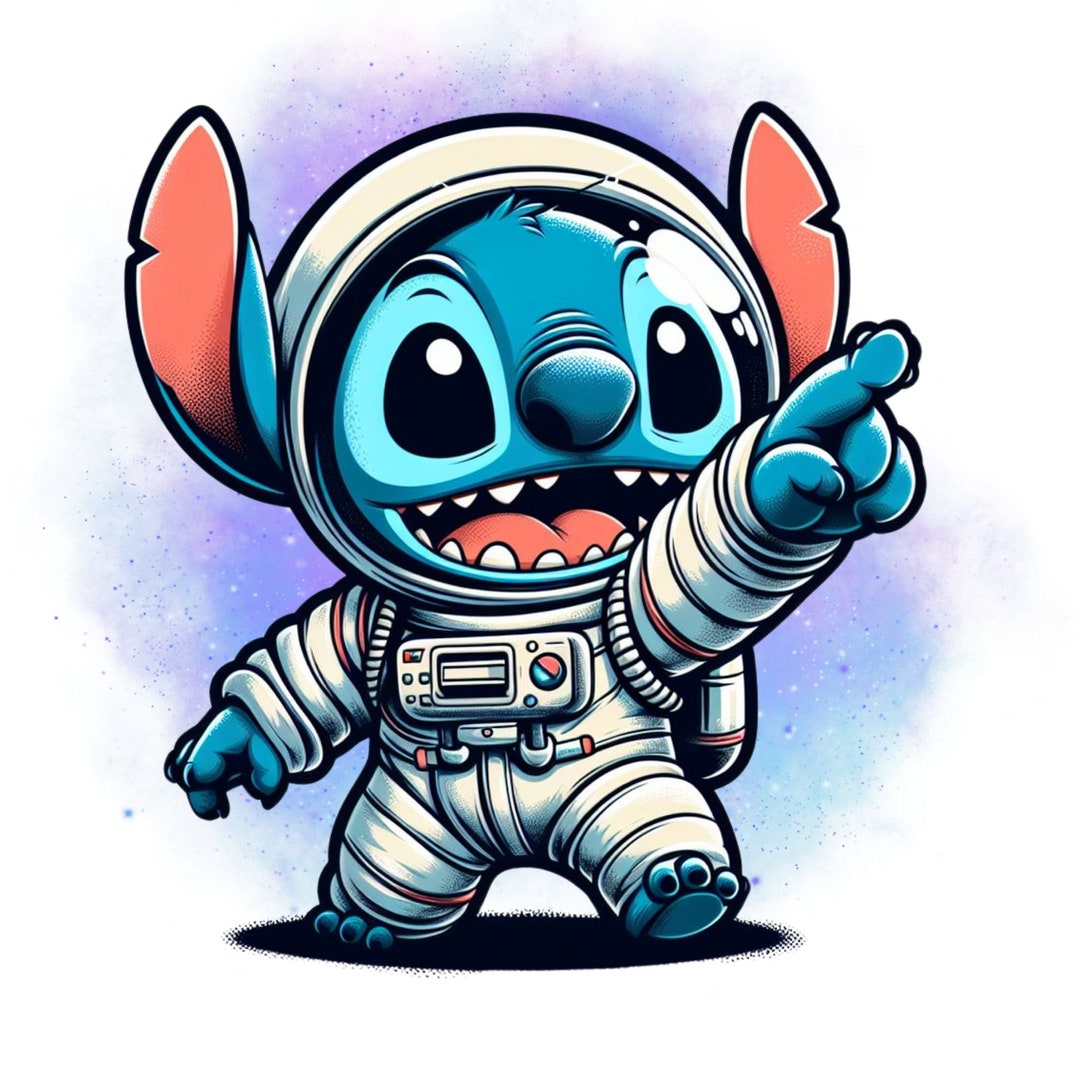 Stitch Png Clipart, Stitch Astronaut Design, Stitch Space, Lilo and Stitch Character, Instant ...