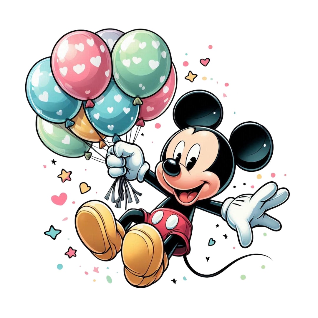 Mickey Mouse Png Clipart, Mickey Mouse Balloon, Mickey Birthday ...