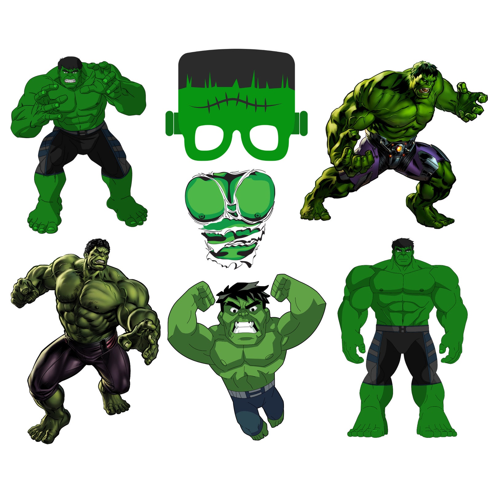 Hulk Png Bundle, Hulk Png Clipart Set, Hulk Package, Super Hero Png ...