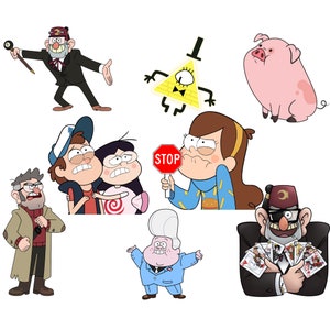Gravity Falls Png Bundle, Gravity Falls Clipart Set, Dipper Pines ...
