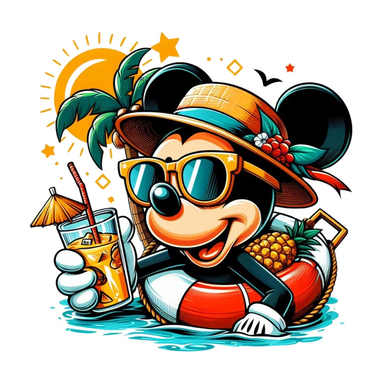 Mickey Mouse Png Clipart, Mickey Mouse Summer Design, Mickey Mouse ...